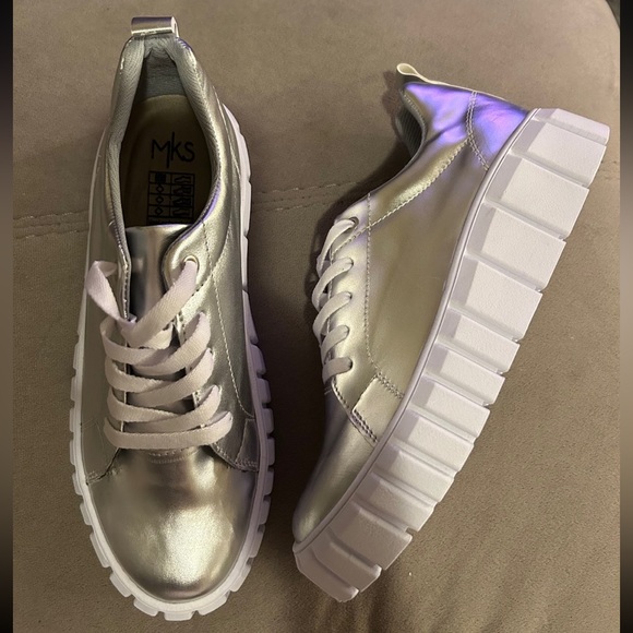 Shoes | Metallic Platform Sneakers | Poshmark